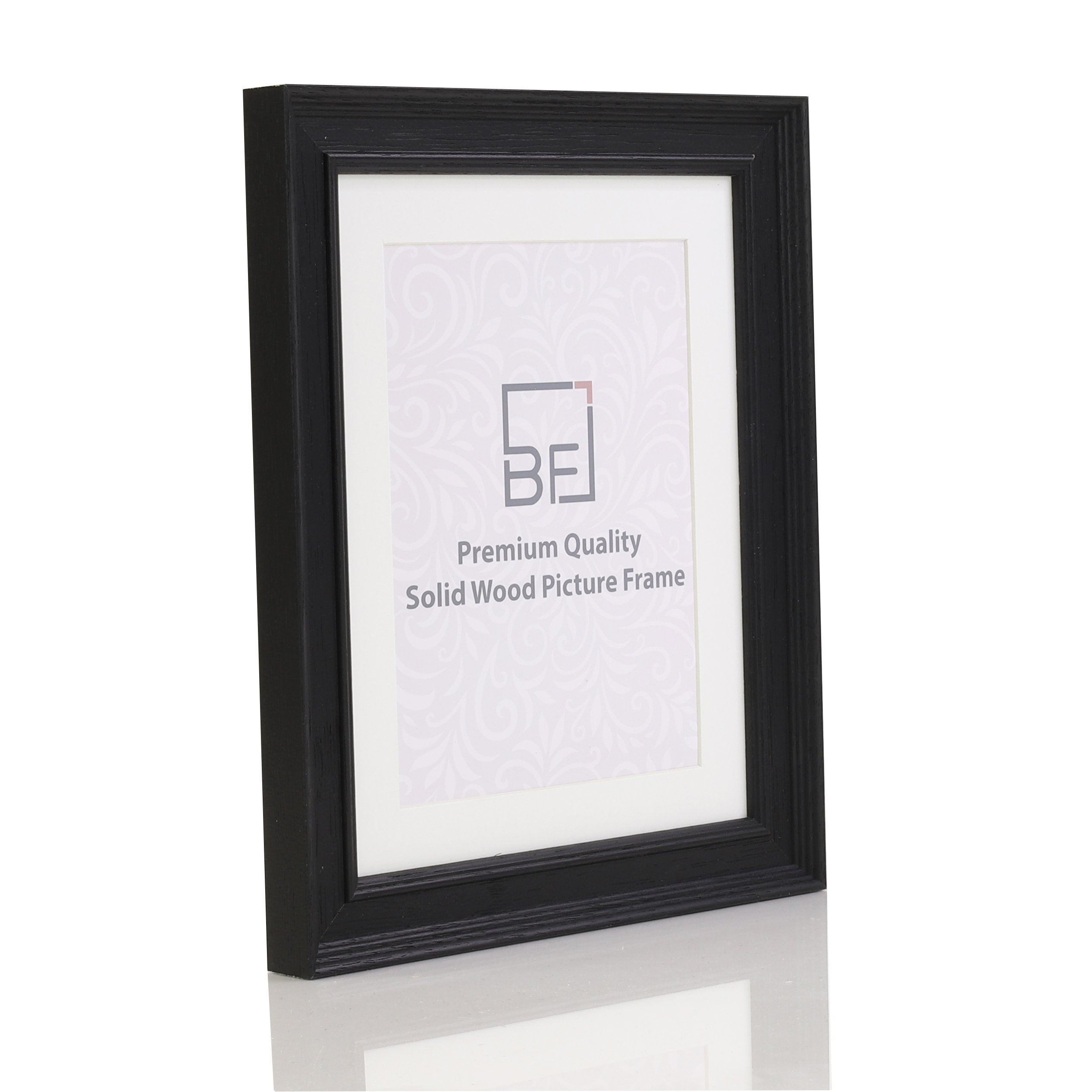 A4 black picture frame with mount store
