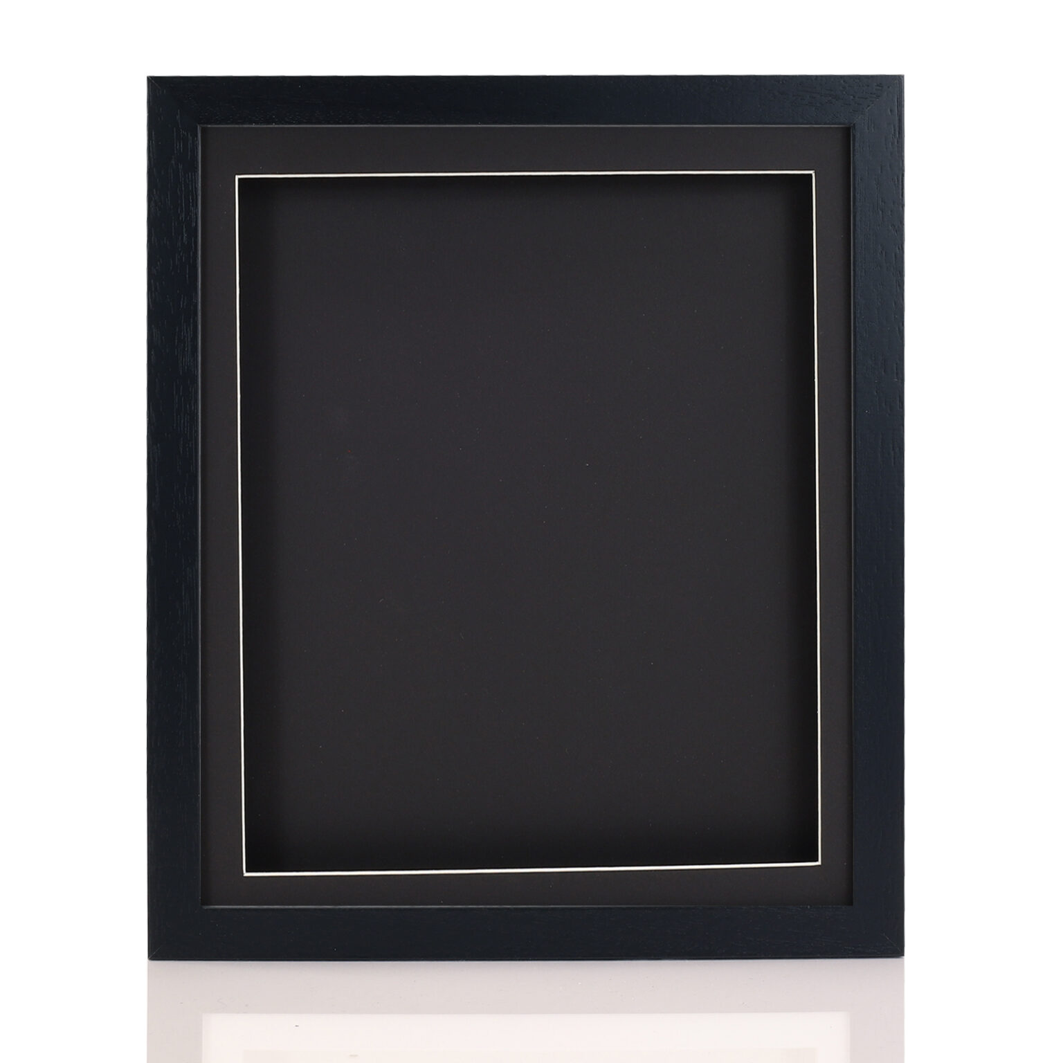 20x8 Black Solid Wood 3D Deep Box Picture Frame