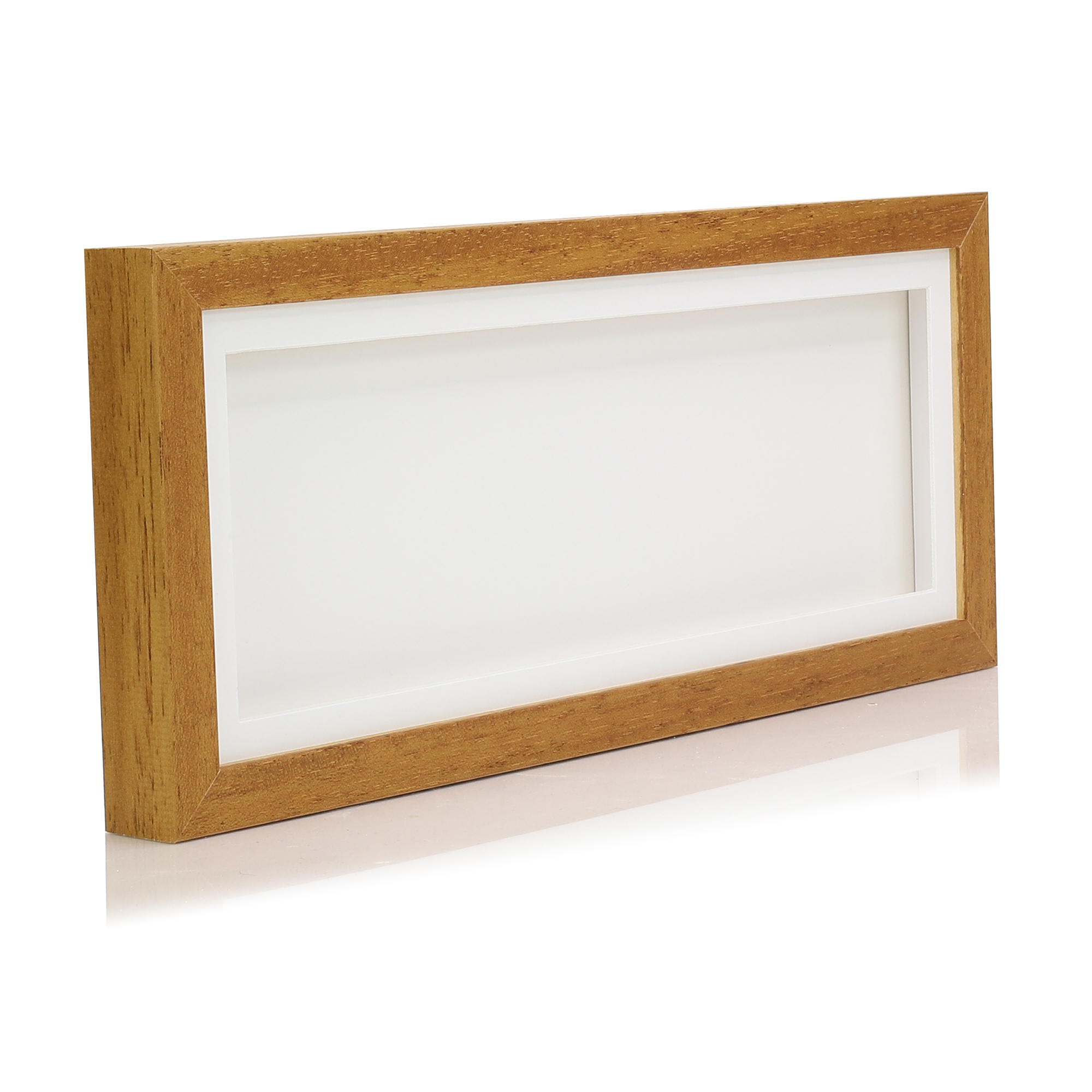 16x6 Light Solid Wood 3D Deep Box Picture Frame