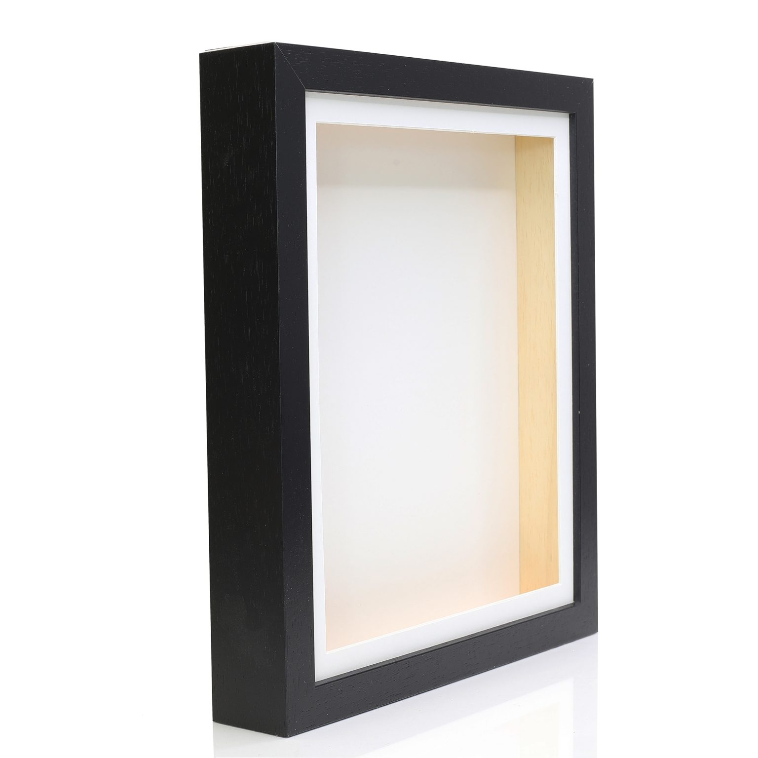 24x12" Black Solid Wood 1.5" Extra Deep Box Frame Display Memory Box ...